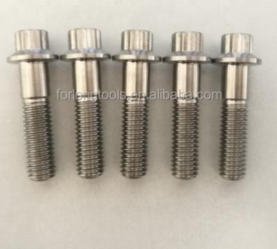 China ISO Standard ZINC Finish Steel and Titanium Gr5 12 PT BBS Split Rim Bolts M7 x 32mm M8*32mm for Automotive Applications for sale