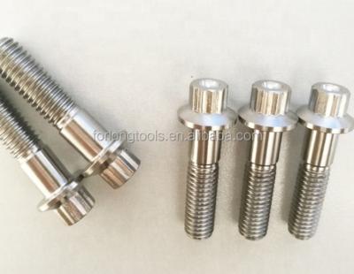 China ISO Standard ZINC Finish Steel and Titanium Gr5 12 PT BBS Split Rim Bolts M7 x 32mm M8*32mm for Automotive Applications for sale
