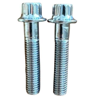 China GR5 M8 x1.25x 32MM Titanium Bolt 12 Point Flange Bolt for Sprint Car Grade GR5 for sale