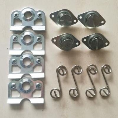 China Universal Sprintcar Wingless Weld On Dzus Grootte Lichtgewicht Spring Back Plate 1-3/8 