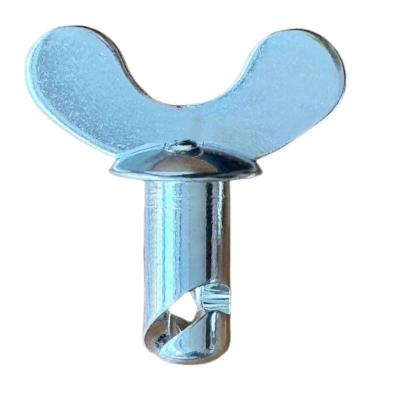 China 7/16 "x.500" Universal Jahr Dzus Dome Schmetterlingskopfknöpfe mit Griff Silber 7/16" x.500" Stahl Sprint Auto OEM akzeptiert zu verkaufen