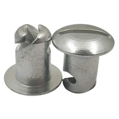 中国 ユニバーサル スプリントカー マキシム スチール クォーターターン Dzus ドーム ヘッド ボタン 7/16"X.550" シルバー 販売のため