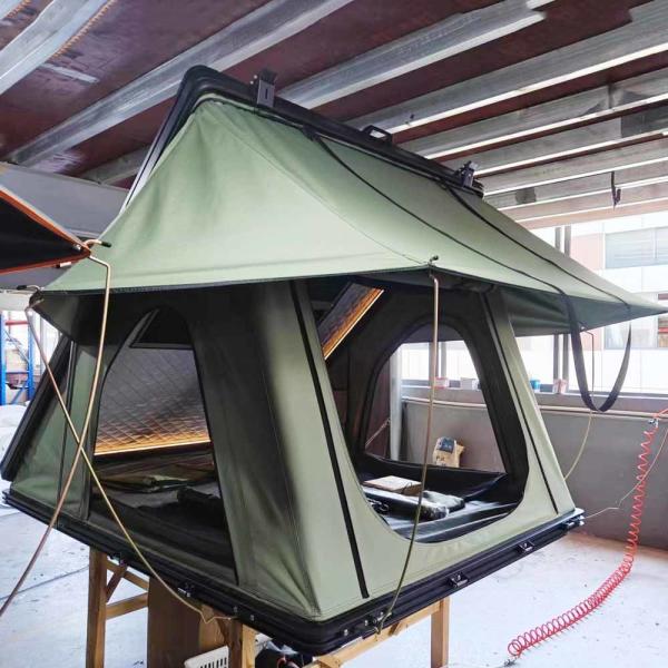 Quality 2-3 Person Aluminum Hardtop Car Rooftop Tent With 320G Polyester Cotton for sale