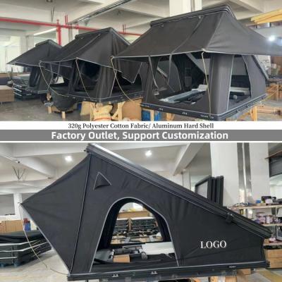 China 2-3 People Hard Shell Car Rooftop Tent For Van Jeep SUV Truck for sale