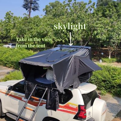 China Hard Shell Aluminum Side Open Roof Top Tent 4 Season Sunproof Customazible for sale