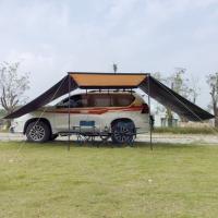 China 4WD Rainproof Camouflage Pull Out Side Awning With LED Light for sale