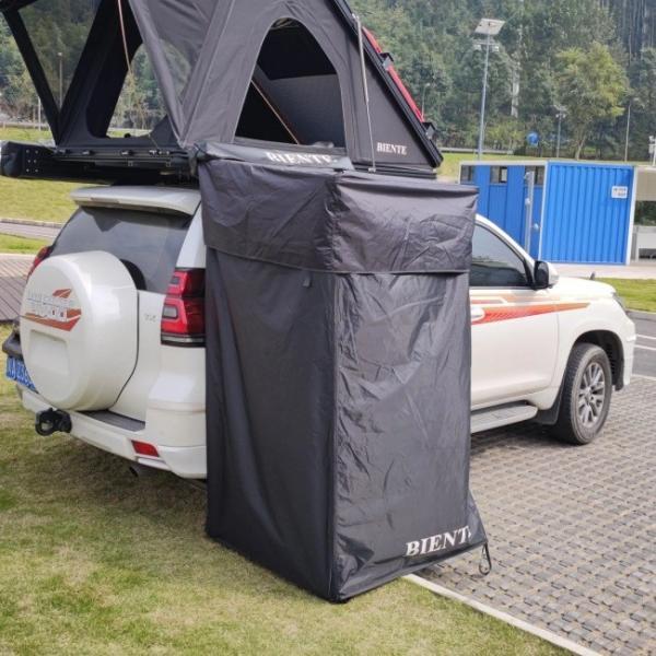 Tenda doccia impermeabile da campeggio con luci aperta velocemente