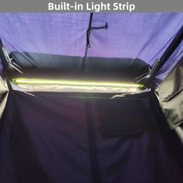 Tenda doccia impermeabile da campeggio con luci aperta velocemente