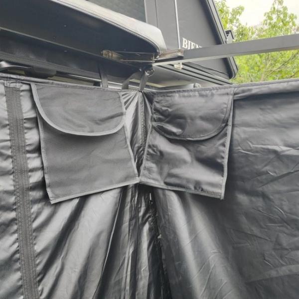 Tenda doccia impermeabile da campeggio con luci aperta velocemente