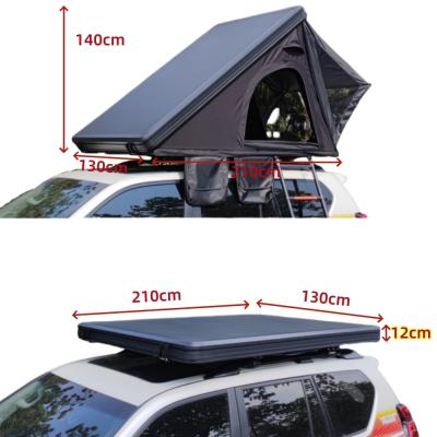 Cina Tenda da tetto rigida in alluminio ultraleggera, popolare in Giappone per il campeggio fuoristrada in vendita