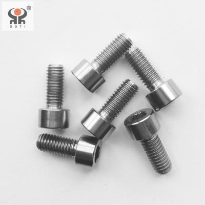 China Gr5 Gr2 Titanium bolts titanium screw DIN 912  for motorcycles and bike for sale
