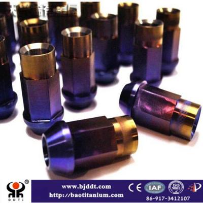 China Auto gr5 ti6al4v titanium lug nuts M12x1.5x40 racing car for sale
