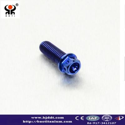 China flange head  Titanium and titanium alloy bolts screw for bicycle and motorbike for sale