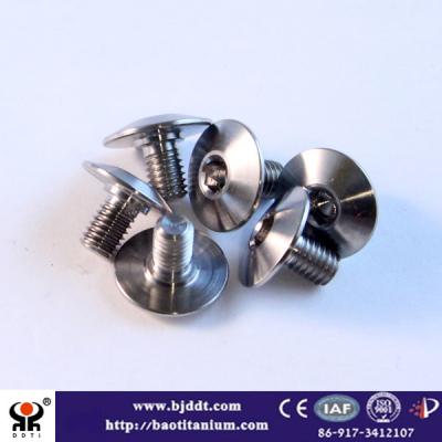 China thin round head  titanium alloy bolts screw for bicycle and motorbike for sale