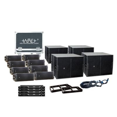 ARE Audio Line Array Outdoor System with Eight Dual 12