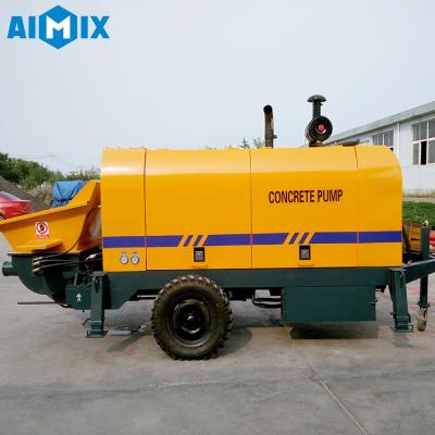High Pressure Trailer Concrete Pump  Portable Electric Concrete Pump