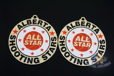 Китай Двойные бортовые медали баскетбола награды металла дизайна на спортивный фестиваль никакие приложение продается