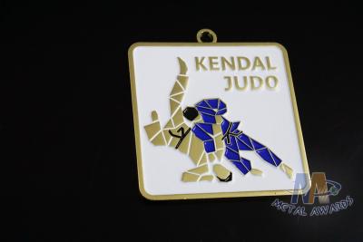 中国 柔道のロゴの金の銀の銅めっき60mmのサイズの注文のスポーツのテコンドー メダル 販売のため