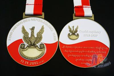 Китай Медальон заливки формы эмали 3д медалей награды металла марафона спорт Свиннинг сплава цинка мягкий продается