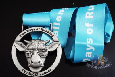 Китай Дизайн прессформы плакировкой никеля 3Д медалей и лент награды металла логотипа оленей главный продается