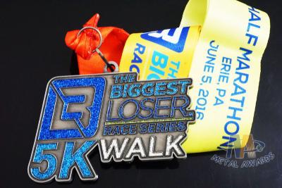 Китай Модные медали гонки особого типа 5к, цвета Гилльтер бежать медали награды продается