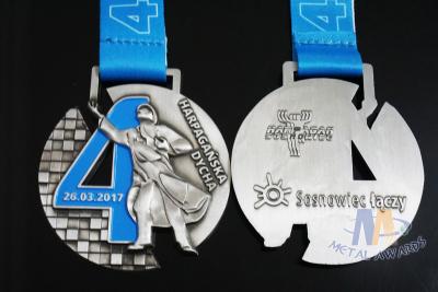 中国 歌う乗馬のマラソンは切り取られる注文のスポーツ メダル昇華させたリボンとの3D効果を設計します 販売のため