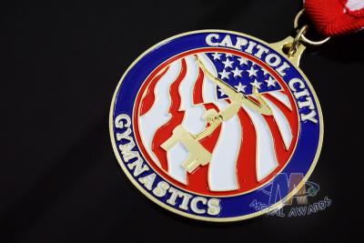 Китай Подгонянные медали с лентой, изготовленные на заказ медали награды хода танцев гонки продается