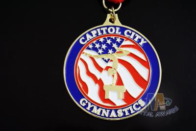 Китай Подгонянные медали с лентой, изготовленные на заказ медали награды хода танцев гонки продается