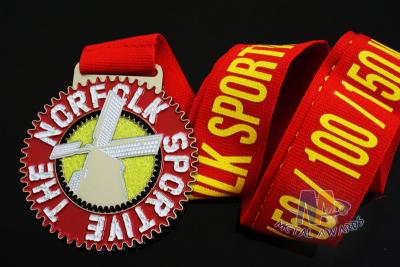 Китай Эмаль медалей награды металла заливки формы мягкая с талрепами 50*3мм продается