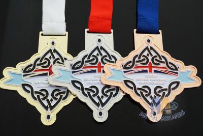 Китай Золото/серебр/медь умирают медали награды металла Кактинг одна сторона с мягкой эмалью продается