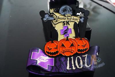 Китай Хеллоуин и Тхэквондо, снимая медали награды металла спорт с цветами и черной плакировкой никеля продается