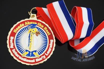 Китай Проштемпелеванный латунью персонализированный сплав цинка эмали медалей награды трудный для спорт продается