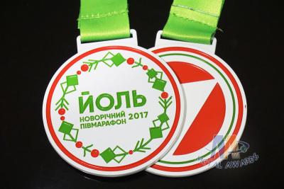 Cina La Polonia Medale placcatura bianca dello smalto della pressofusione dei medaglioni molli del premio con il nastro del sublimato in vendita