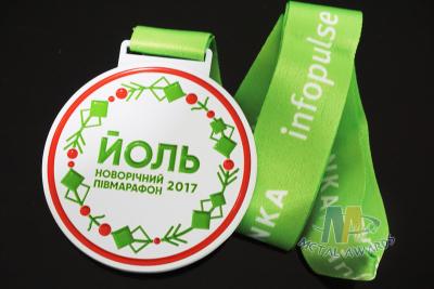 Cina La Polonia Medale placcatura bianca dello smalto della pressofusione dei medaglioni molli del premio con il nastro del sublimato in vendita