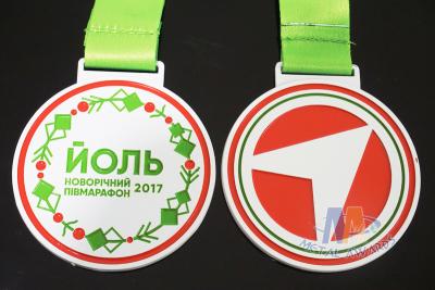 Cina La Polonia Medale placcatura bianca dello smalto della pressofusione dei medaglioni molli del premio con il nastro del sublimato in vendita