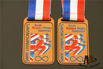 中国 編まれたリボンが付いている旧式な金の終わりの注文のスポーツ メダル柔らかいエナメルMedaille 販売のため