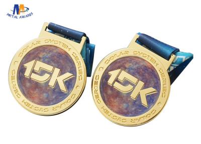 China Medalhas feitas sob encomenda 15K Medailles dos esportes da impressão colorida com a fita da transferência térmica à venda