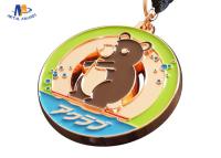 China Custom Die Casting Zinc Alloy Sports Award Medals 60mm 3mm Thickness for sale