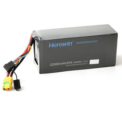 China Herewin 6s 22000mah Lipo Soft Pack Battery 22.2V For Agricultural Sprayer UAV for sale