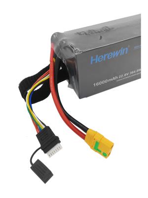 Κίνα 6S1P 16000mAh 22.8V 25C Herewin μπαταρίες LiHv Drone μπαταρία για UAVs προς πώληση