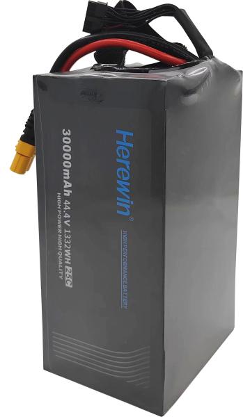 Quality 25C 30000mAh Pouch Pack Lipo UAV Battery Herewin 12s Lipo Battery 44.4V for sale