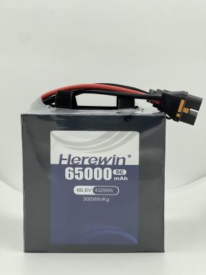 China Herewin Semi-Solid State Battery 18S 66.6V 65000mAh A Long-Lasting Power Source with Nominal Voltage of 66.6V for sale