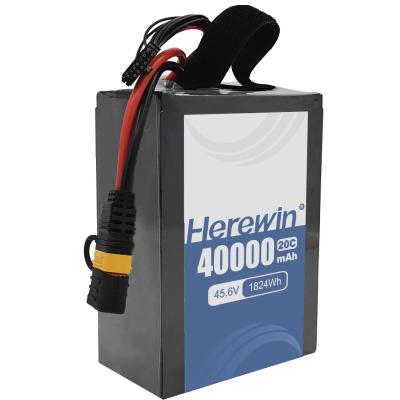China Herewin Semi-Solid State Battery 12S 45.6V 40000mAh for High-Performance UAVs for sale