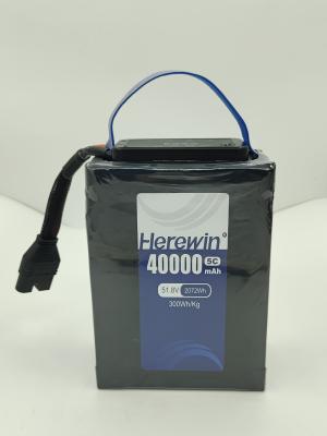 Cina Durata di vita più lunga Herewin 14S1P 53.2V 40Ah batteria soft pack intelligente Drone Sprayer Lipo batteria in vendita