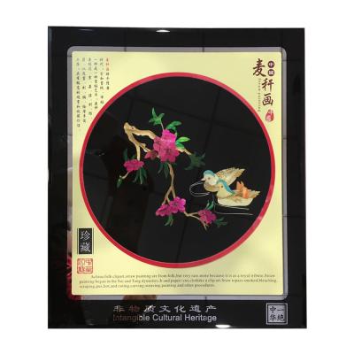 China Living Room Decoration Straw Painting Handicrafts for sale