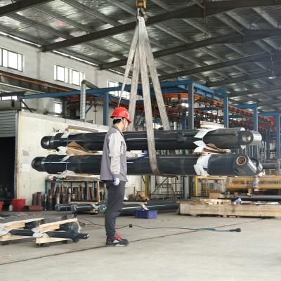 China High Tonnage Luffing Hyd Cylinders For Crawler Cranes With Hard Chrome Plated Steel for sale