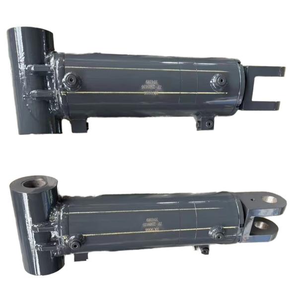 Quality Double Pivot Eyes Hard Chrome Plated Double Acting Hydraulic Cylinder With Valve Block for sale