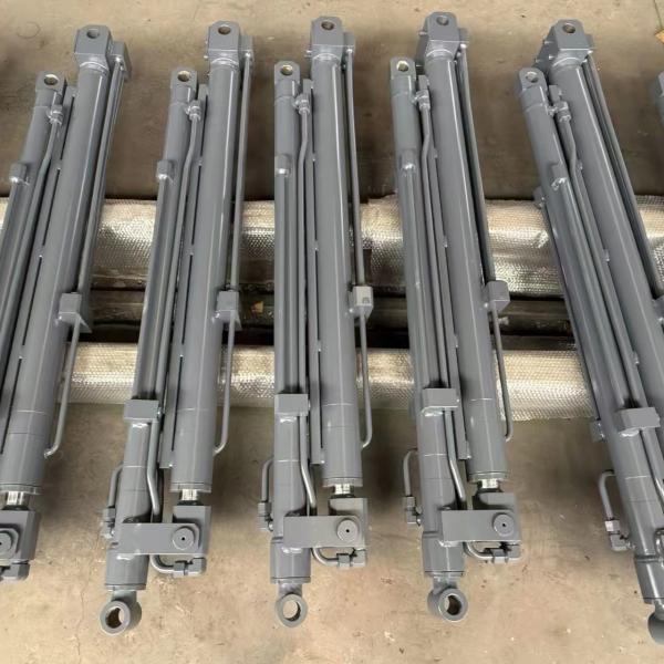 Quality Dual Stage Telescopic Custom Hydraulic Cylinder With Hard Chrome Plated Surface ODM OEM for sale