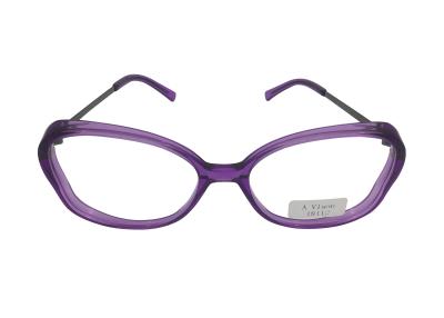 China Special shape acetate optical frame, new design, purple color, hot in style for sale