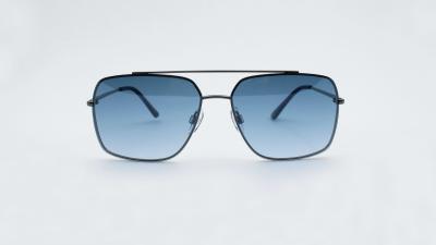 China Retro Inspired Square Metal Circle Polarized Sunglasses for Men UV 400 for sale